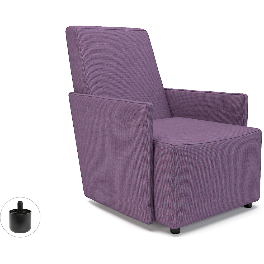 Loomis 65cm Wide Modular Unit Prime Fabric Ebony Wood Feet ...